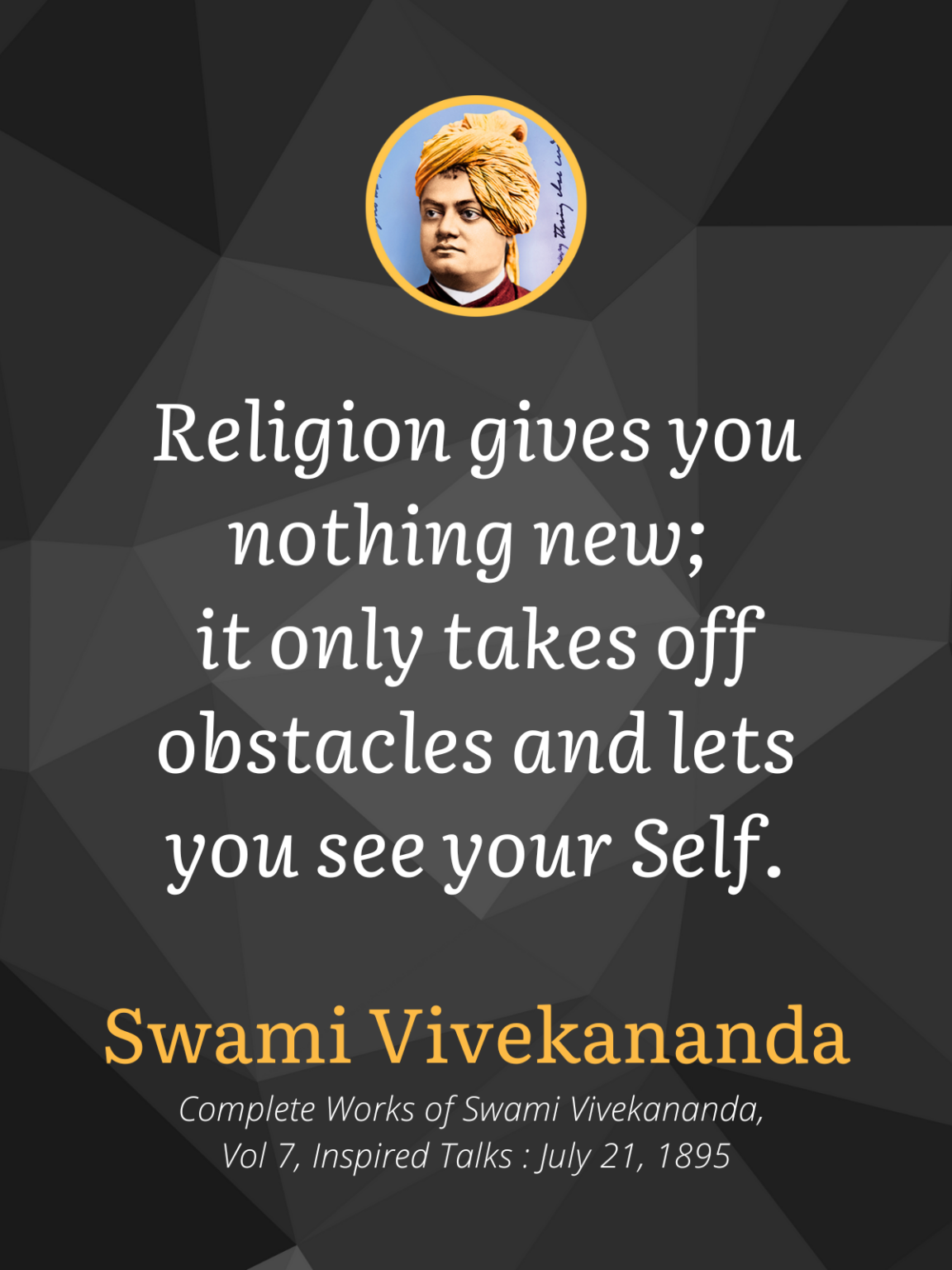Swami Vivekananda's Quotes On Religion - VivekaVani